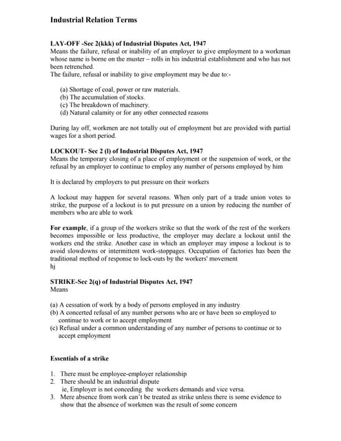 Types of strikes | PDF