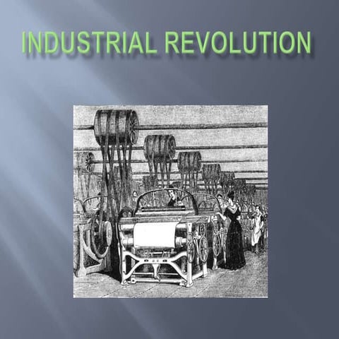 Industrial Revolution presentation slide | PPTX