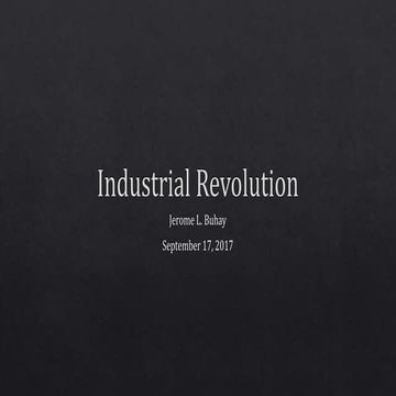 Industrial revolution | PPT