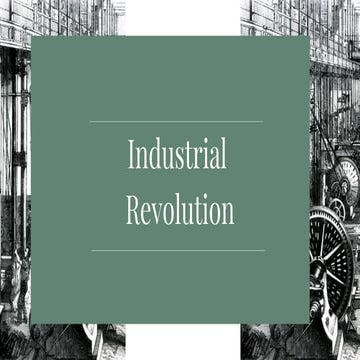 Industrial Revolution Presentation choice one | PPTX