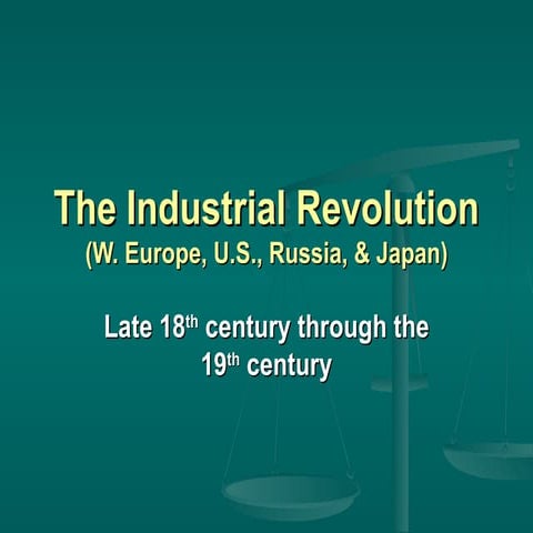Industrial revolution | PPTX