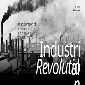 Industrial Revolution Presentation choice two | PPTX