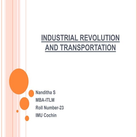 Industrial revolution and transportation | PPTX