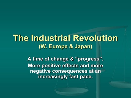 Industrial Revolution presentation slide | PPT