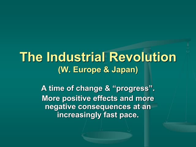 Industrial Revolution presentation slide | PPTX
