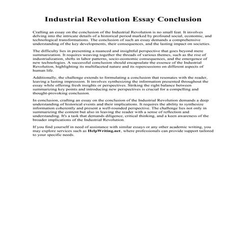 Industrial Revolution Essay Conclusion.pdf
