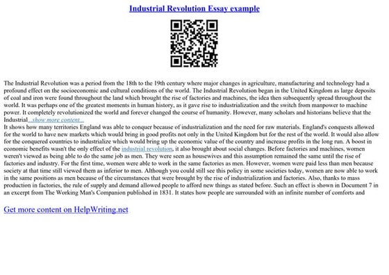 Industrial Revolution presentation slide | PPT