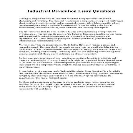 The Industrial Revolution Essay.pdf