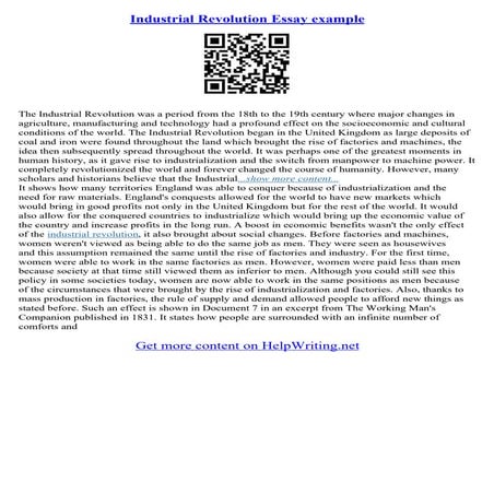 Industrial Revolution