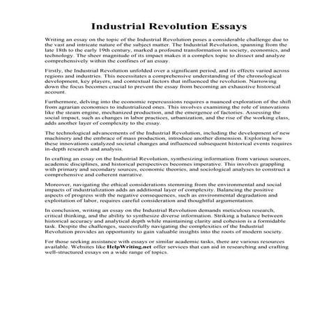 Industrial Revolution Essay Topics.pdf
