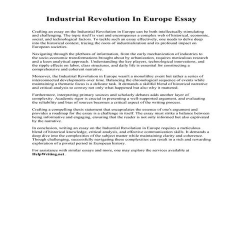 The Industrial Revolution Essay.pdf