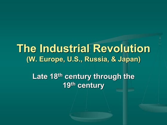 Industrial Revolution presentation slide | PPT