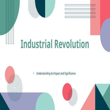 Industrial Revolution presentation slide | PPTX