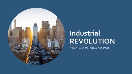 Industrial Revolution presentation slide | PPT