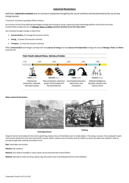 Industrial Revolution presentation slide | PPTX