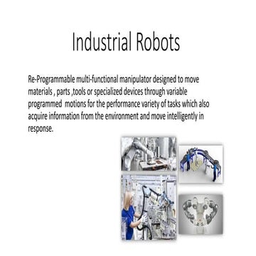 Industrial robots | PPT