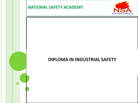 Diploma in Occupational Health and Safety UNIT -1 | PPT