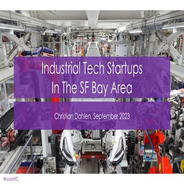 Industrial Tech Startups In The SF Bay Area | PDF