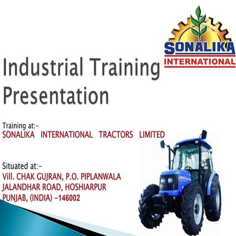 Industrial training | PPTX
