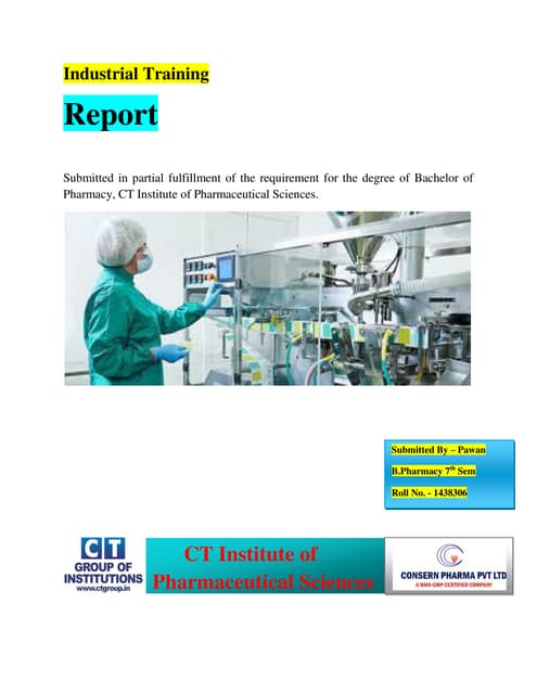 INDUSTRIAL TRAINING REPORT | PDF