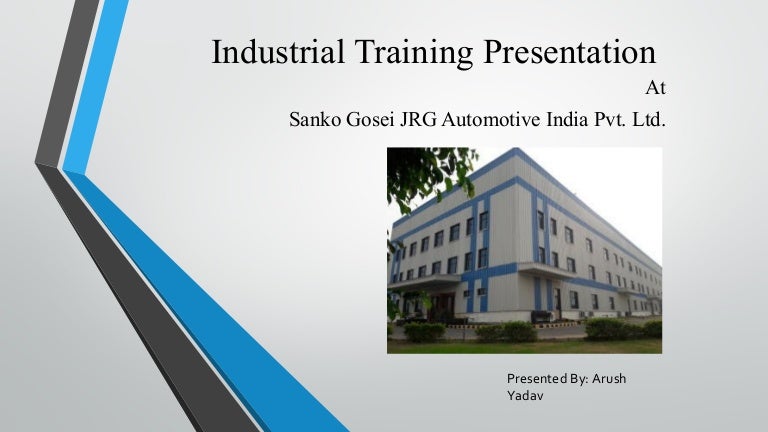 Industrial training presentation