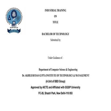 Industrial Training Presentation Format.pptx