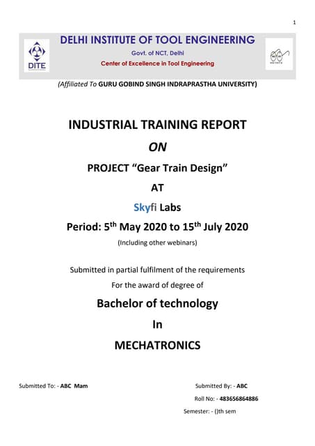 AutoCAD Report 2021 (Internship Project) | PDF | Graphics Software ...