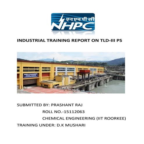 Industrial training report on NHPC TLD-III | PDF