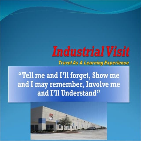 Industrial visit | PPT
