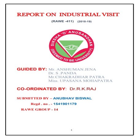 Industrial visit rawe | PDF