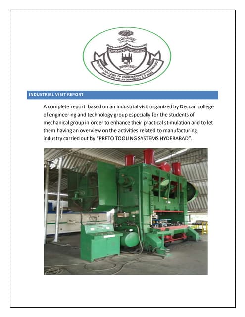 Industrial Visit Report | PDF