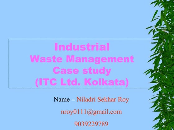 Industrial Waste Management | PPTX
