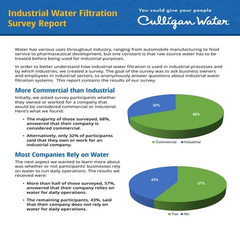 Culligan Industrial Water Filtration | PDF