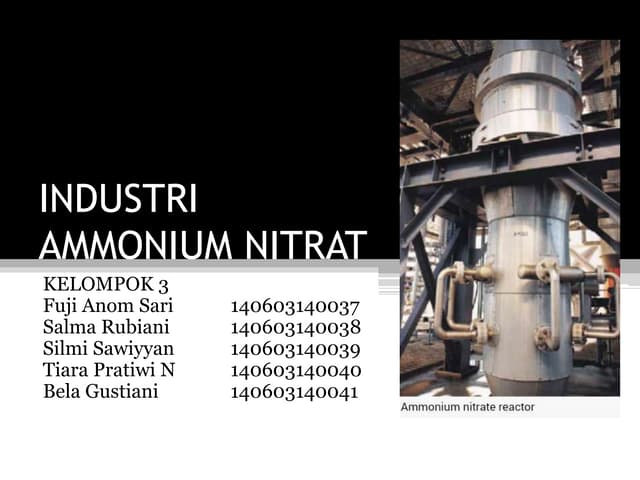 Amonia manufacturing process | PPTX