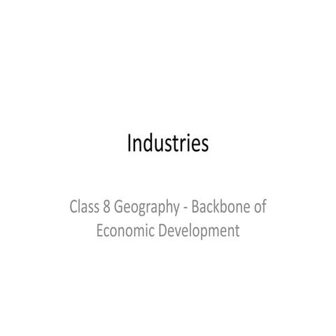 Industries_Class 8th_Resources and Development.pptx