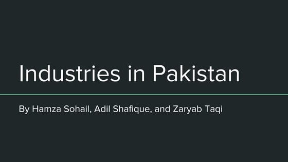 Resources of pakistan | PPT