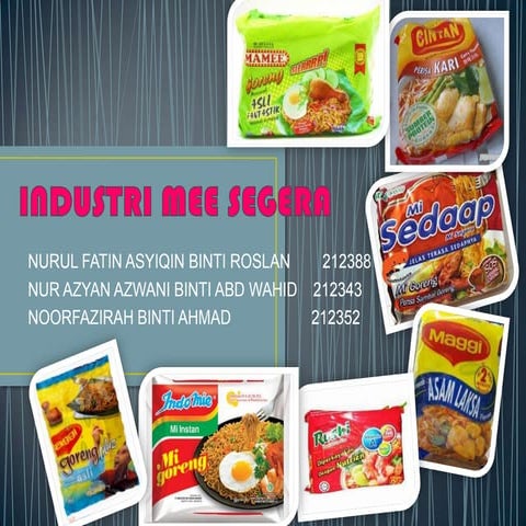 Industri mee segera new | PPTX