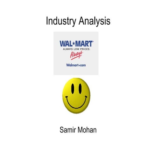 INDUSTRY ANALYSIS -RETAIL COMPANY-WALMART | PPTX