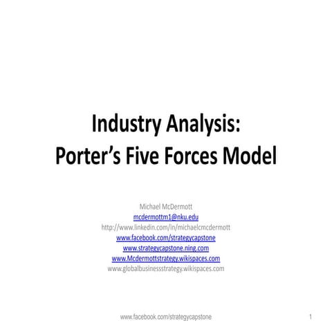 Industry analysis | PPTX