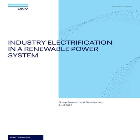 DNV report: Industry electrification | PDF