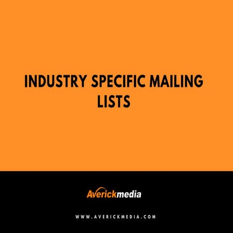Industry executives mailing list | PDF