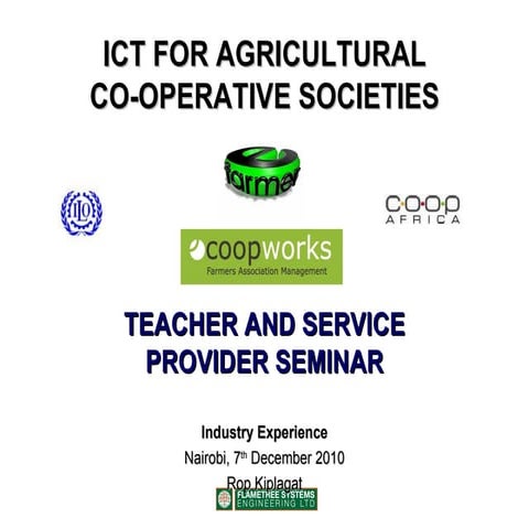 Industry experience of computerization | PPT