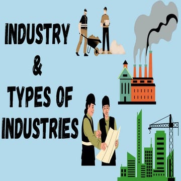 INDUSTRY & TYPES OF INDUSTRY _Meaning of Industry,Primary,Secondary and ...
