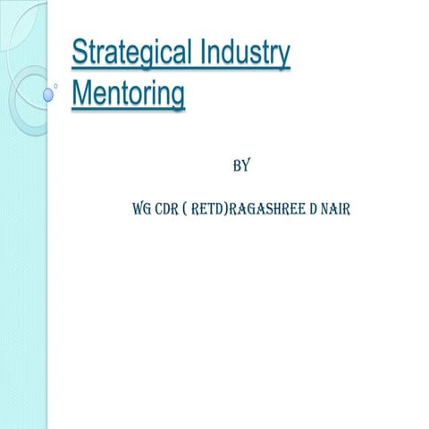 Industry mentoring | PPTX