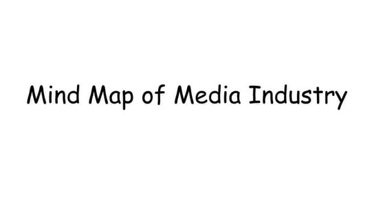 Mind Map of Media Industry | PPT