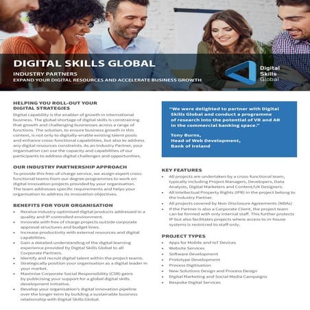 Industry Partner Brochure Pdf