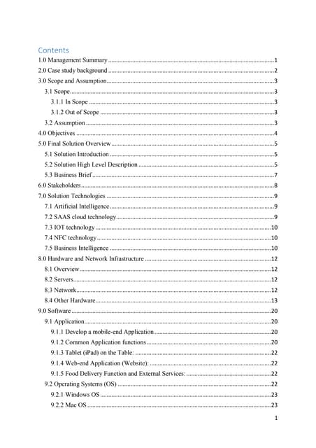 Table of contents -Internship Report-2016 | PDF