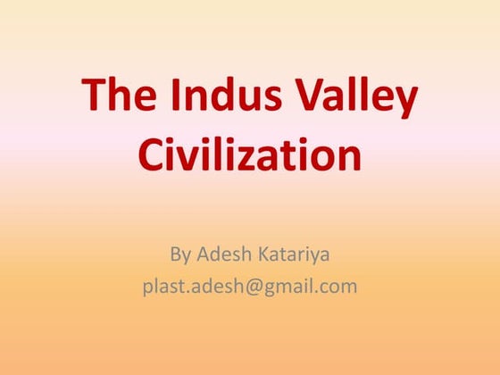 Indus valley civilization | PPT