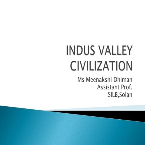 Indus valley civilisation | PPTX