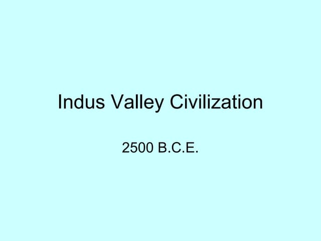 Indus valley civilization ppt | PPT | Hinduism | Religion & Spirituality